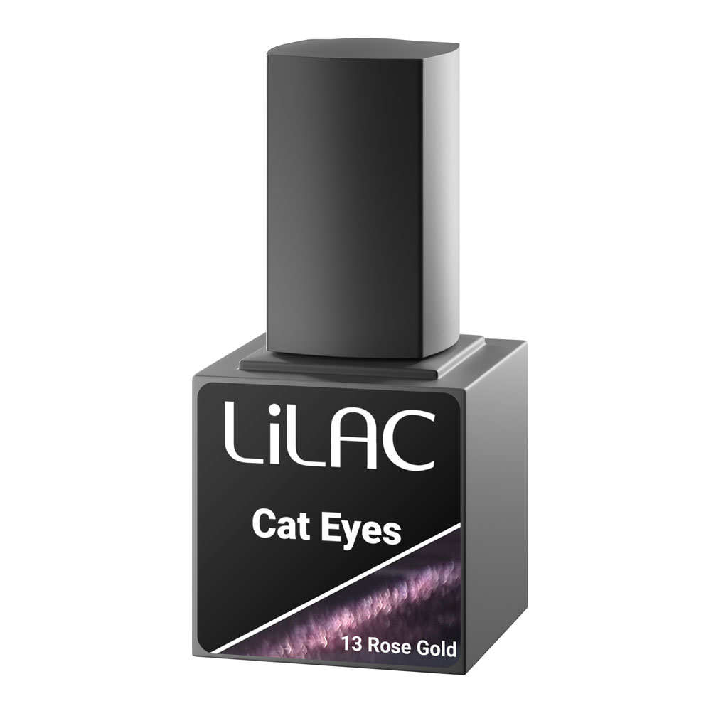 Маникюр и педикюр :: Гел лак :: Гел лак Lilac Cat Eyes 10 g 13 Rose Gold